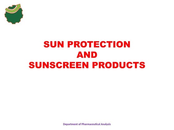 Preparation and formulation of sunscreen | PPTX | Skin Care | Beauty