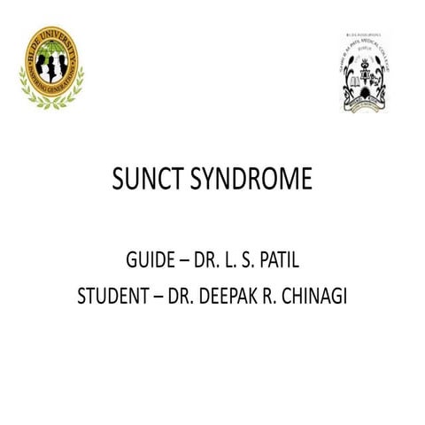 Sunct syndrome | PPTX