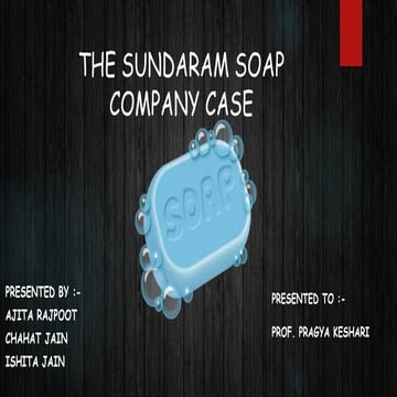 Sundaram soap case study | PPTX