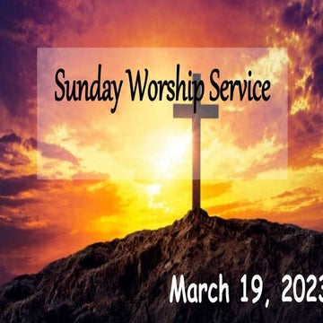 SUNDAY WORSHIP SERVICE EVERY SUNDAY PROGRAM | PPTX