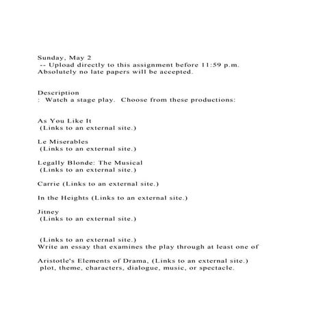 Sunday, May 2 -- Upload directly to this assignment before 1.docx