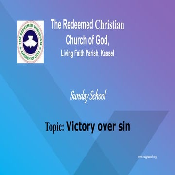 Victory over Sin | RCCG. Living Faith, Kassel | PPTX