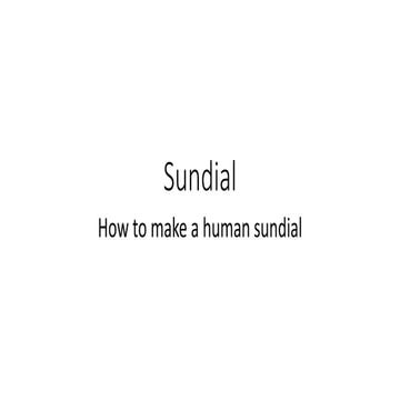 Sundial | PPTX