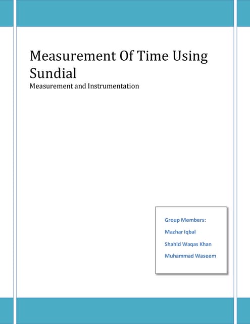 Sundial e a4 | PDF