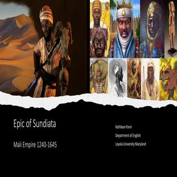 Epic of Sundiata | PPTX
