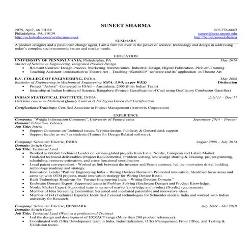 Suneet sharma resume | PDF