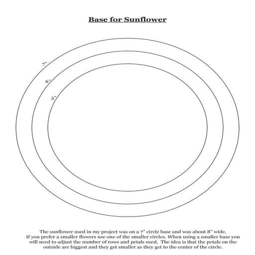 Sunflower base template | PDF