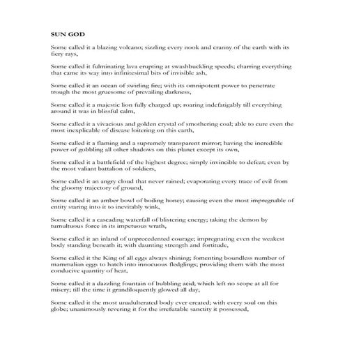 Sun God | DOC
