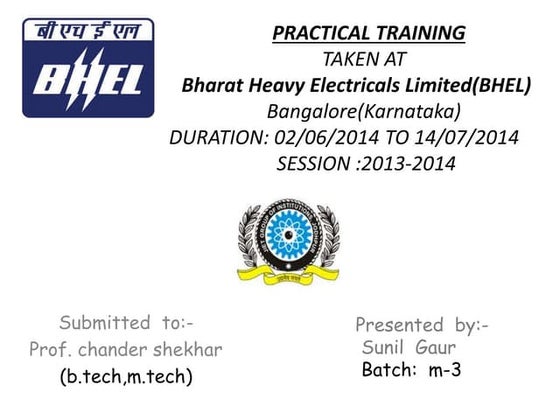Sunil Gaur presentations