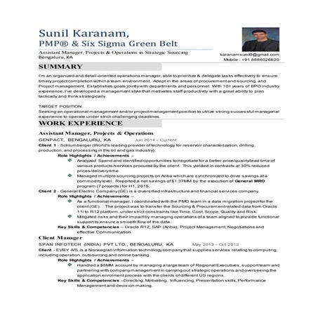 Sunil Karanam PMP® | DOCX