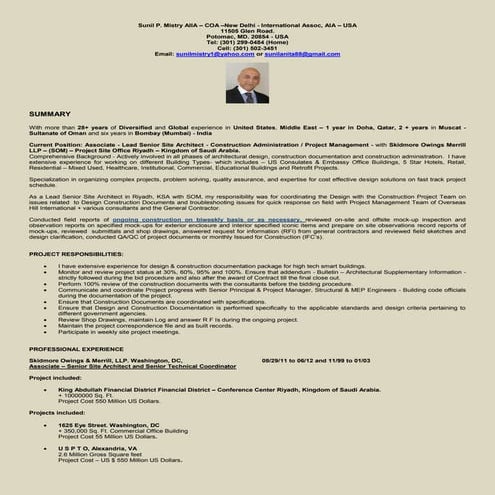 Sunil Resume 2012 | PDF