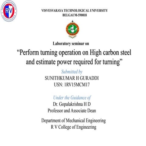 laboratory report on manufacturing lab -1 | PPTX