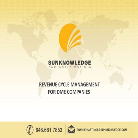 Sun Knowledge DME Billing Services | PPTX