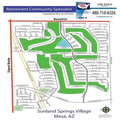 Sunland Springs Village - Community Map | PDF