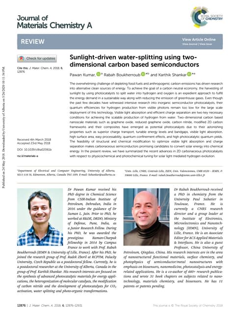 Splitting of water | PPTX