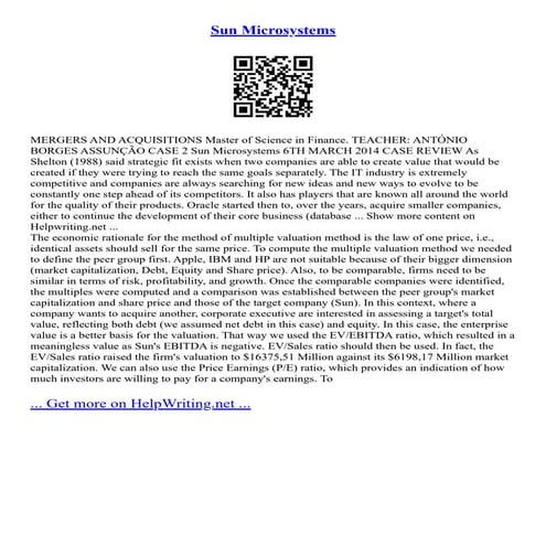 Sun Microsystems | PDF