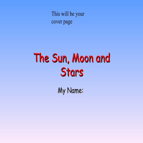 Sun moon stars project template | PPT