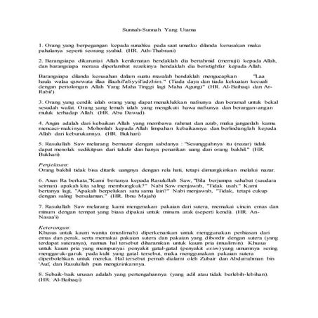 Sunnah nabi muhammad | DOCX