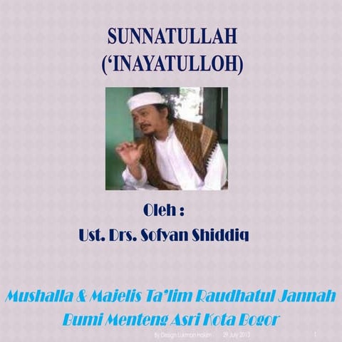 Sunnatullah - inayatullah | PPT