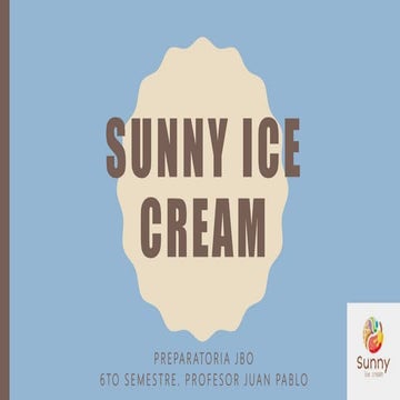 Sunny ice cream | PPTX