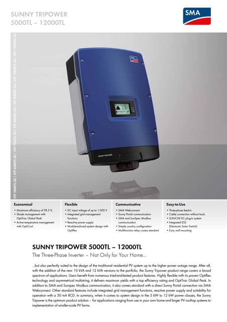Fronius Primo Inverter (Grid Connect) Datasheet | PDF
