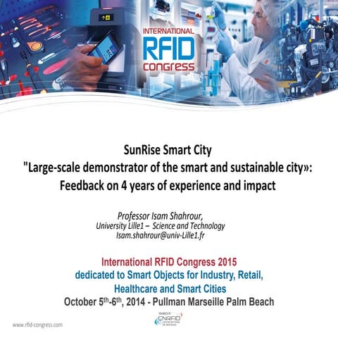 Presentation of SunRise Smart City- International RFID congress 2015 ...