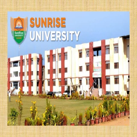 Chase your goals at sunrise university | PPTX