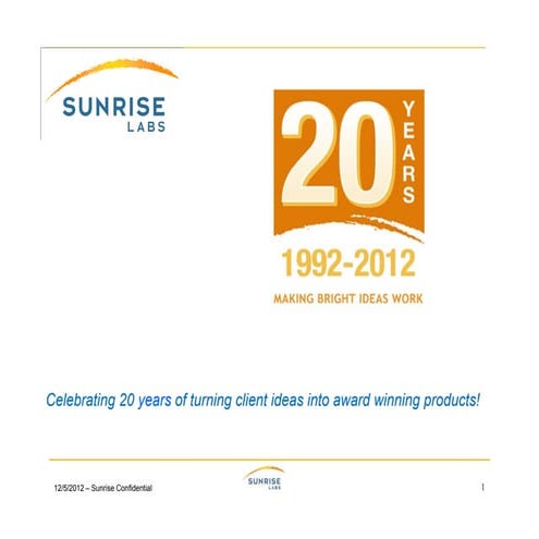 Sunrise Overview Presentation | PDF