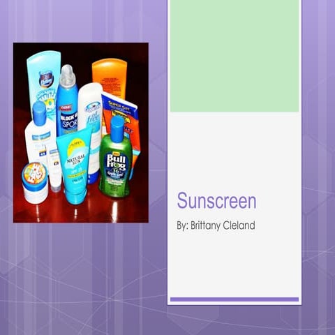 Sunscreen | PPTX