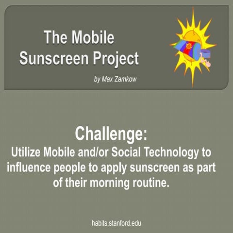 Sunscreen Conceptual Design | PPT