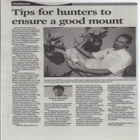 Tips for Hunters to Ensure a Good Mount | PDF