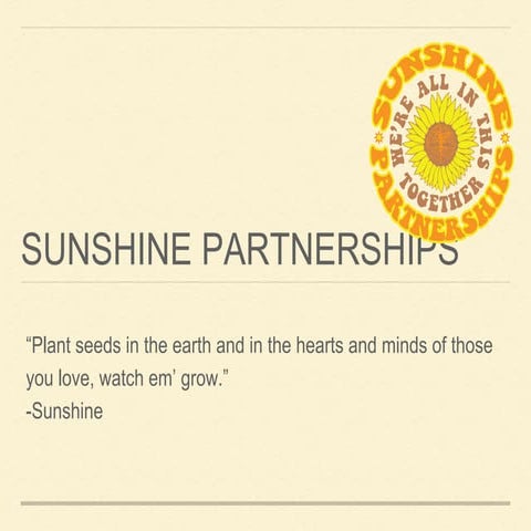 Sunshine Partnerships 2015-03-01 | PPT | Free Download