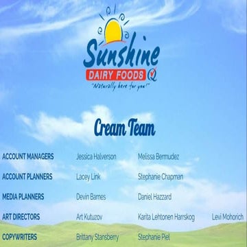 Sunshine Dairy | PPTX