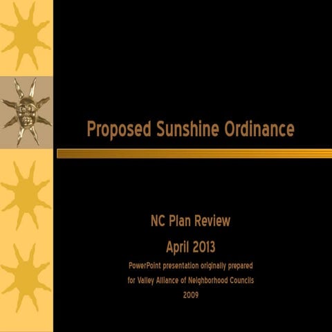Sunshine Law | PPT
