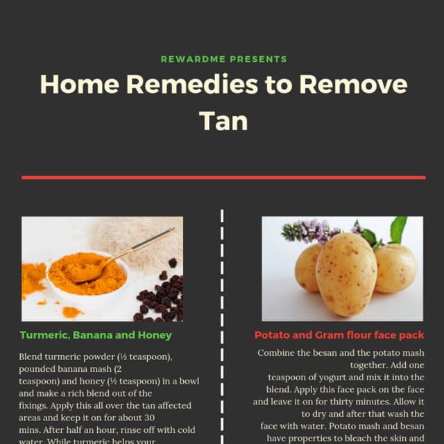 Home Remedies for Removing Tan | PDF