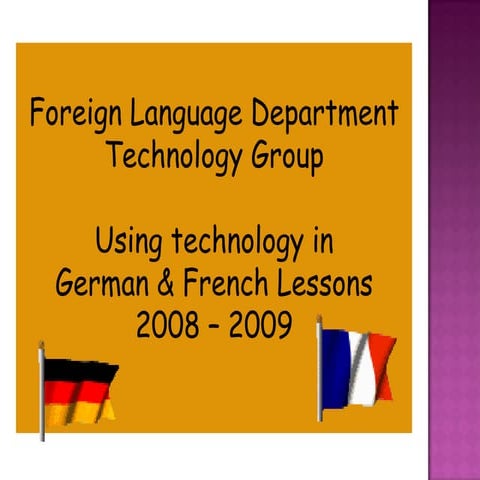 Technology in German and French lessons | PPT