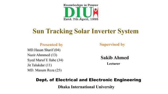 solar inverter PPT (2).pptx | Gas and Electric | Home Utilities