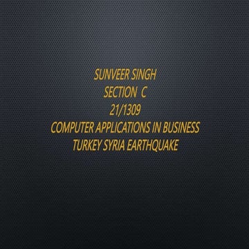 Sunveersingh6 presentations