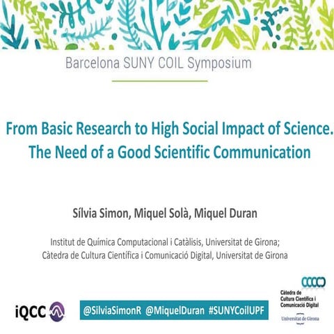 From Basic Research to High Social Impact of Science | PPTX