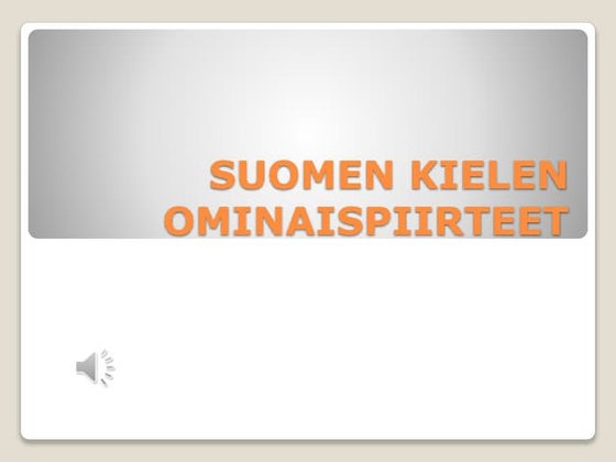 Substantiivit | PPTX