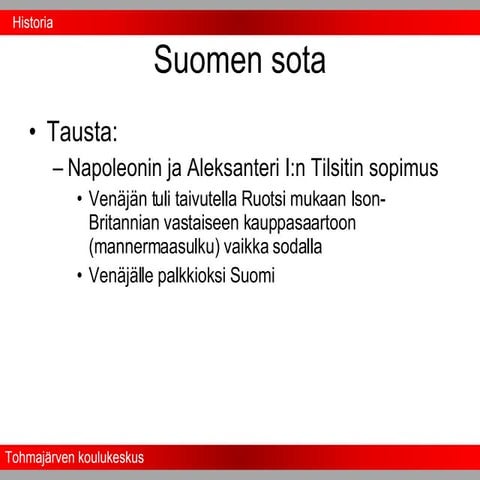 Suomen Sota | PPT
