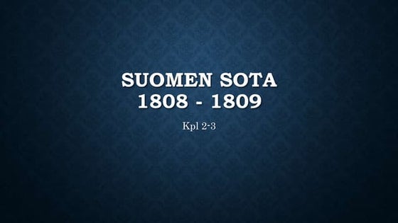 Suomen Sota | PPT