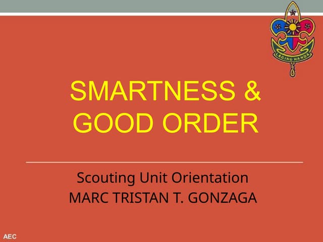 Boy Scout of the Philippines Smartness & Good Order.pptx