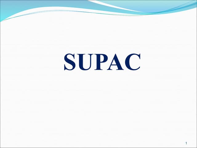 Supac - Guidance for Immediate Release Dosage Form | PPTX