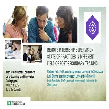 Remote internship supervision | PPTX