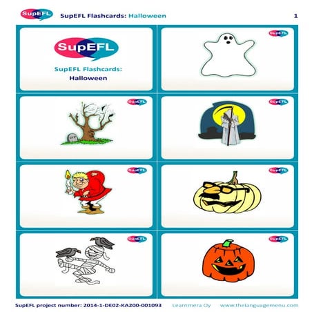 SupEFL flashcards: halloween | PDF | Education