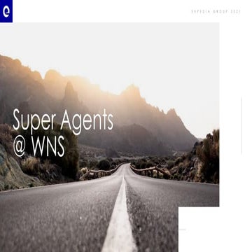 Super agents SBR - From start up to speed | PPTX