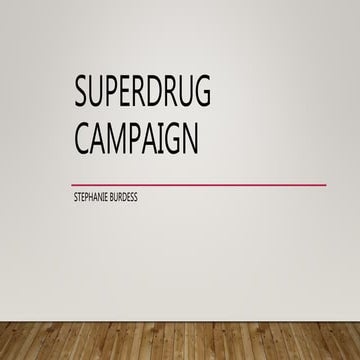 Superdrug love island campaign | PPTX