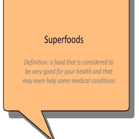 Superfoods | PPTX