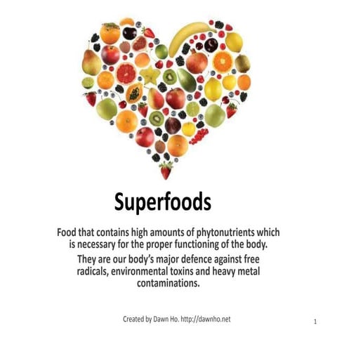 Superfoods weightloss | PPTX